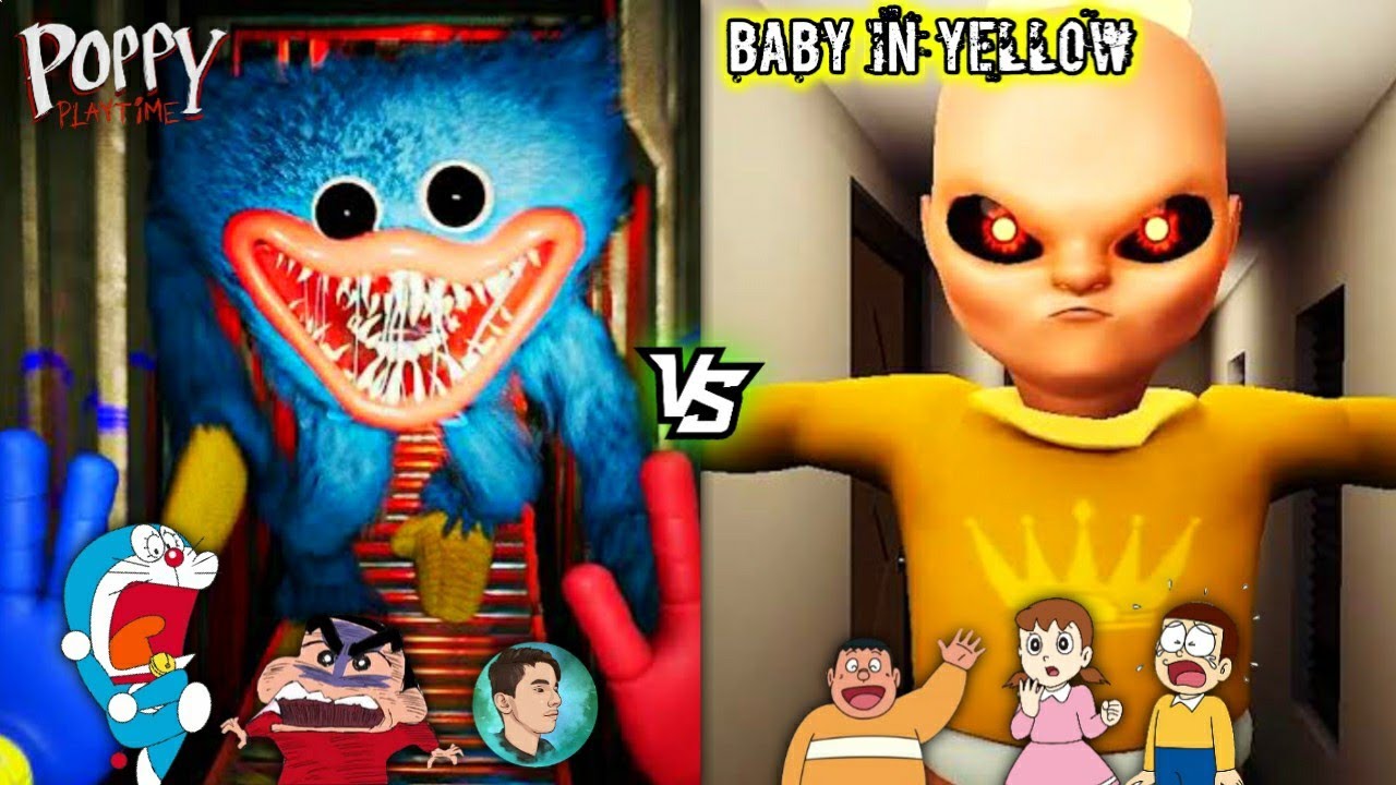 POPPY PLAYTIME VS BABY IN YELLOW | Huggy Wuggy Monster Vs Doraemon ...