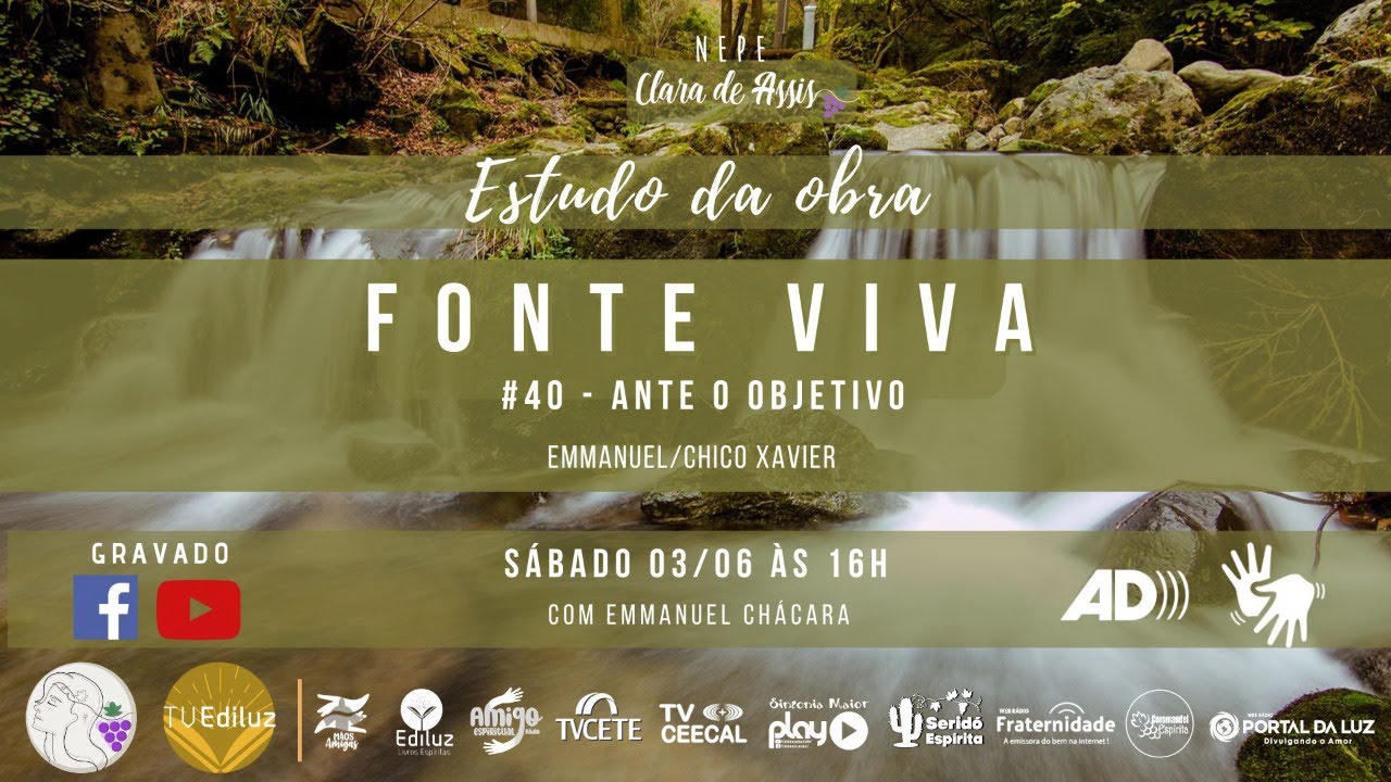 Fonte Viva #40 - Ante o objetivo | NEPE Clara de Assis - YouTube