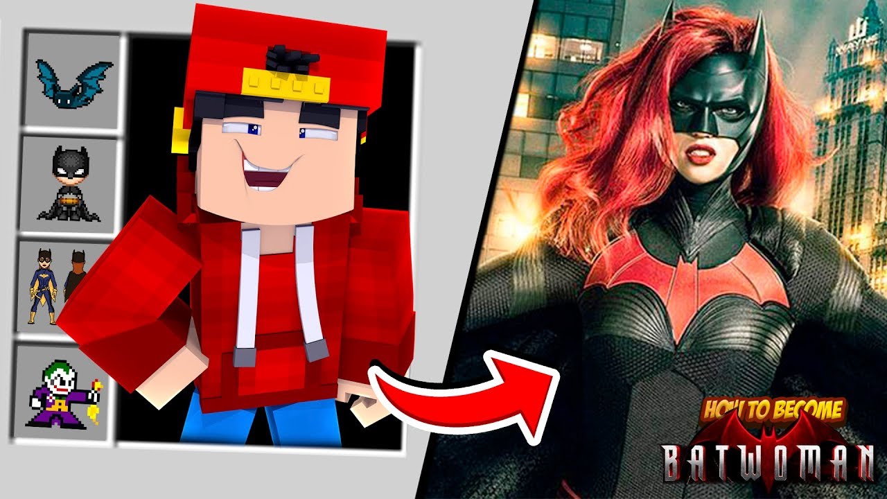 Minecraft Adventure - HOW TO BECOME BAT-WOMAN!! - YouTube