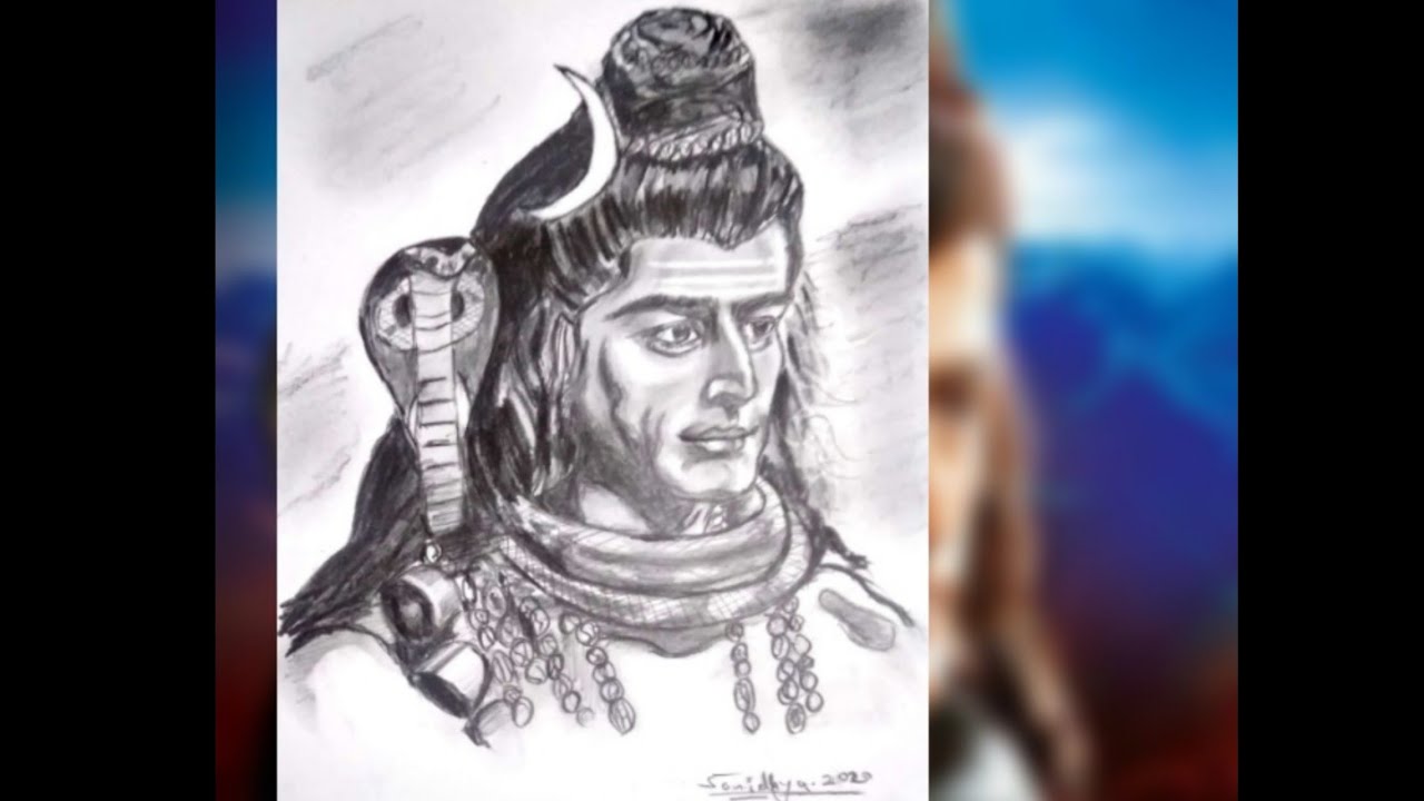 Drawing Mahadev as Mohit Raina/timelapse tutorial//by sketchbookk_2.0 ...
