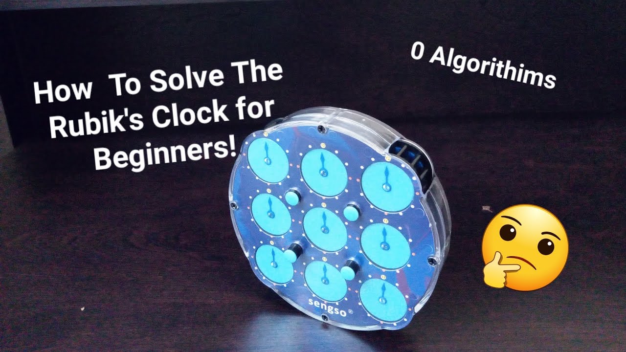 How to Solve The Rubik's Clock for beginners! @nitrocubingofficial ...