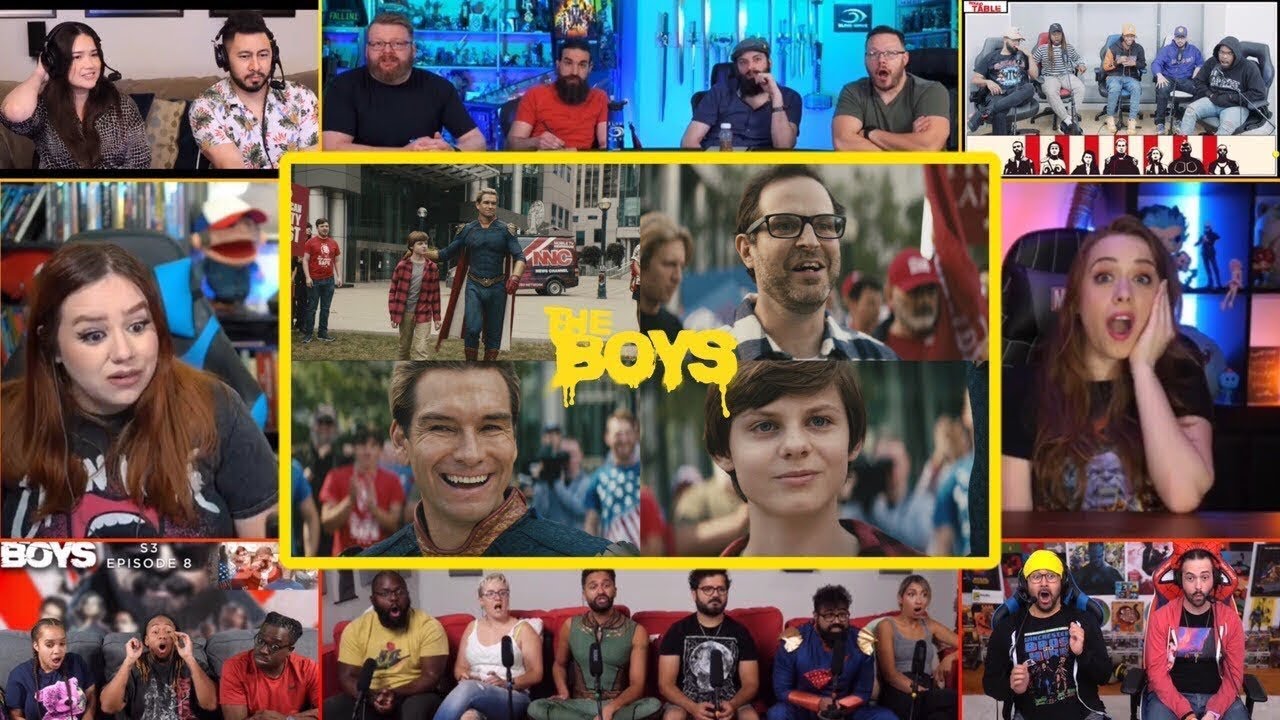 Youtubers React To Homelander Laser Protester | The Boys Ep 8 ...