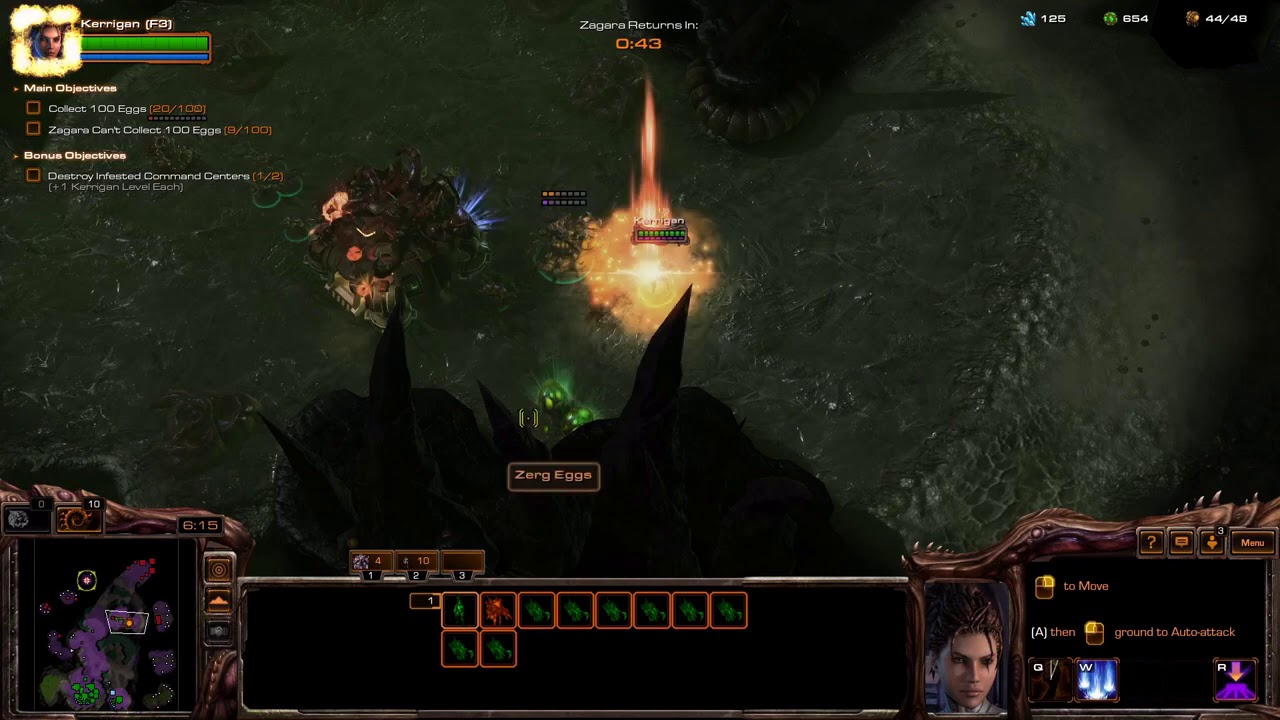 Starcraft 2 Heart of the Swarm campaign: Char missions (Domination ...