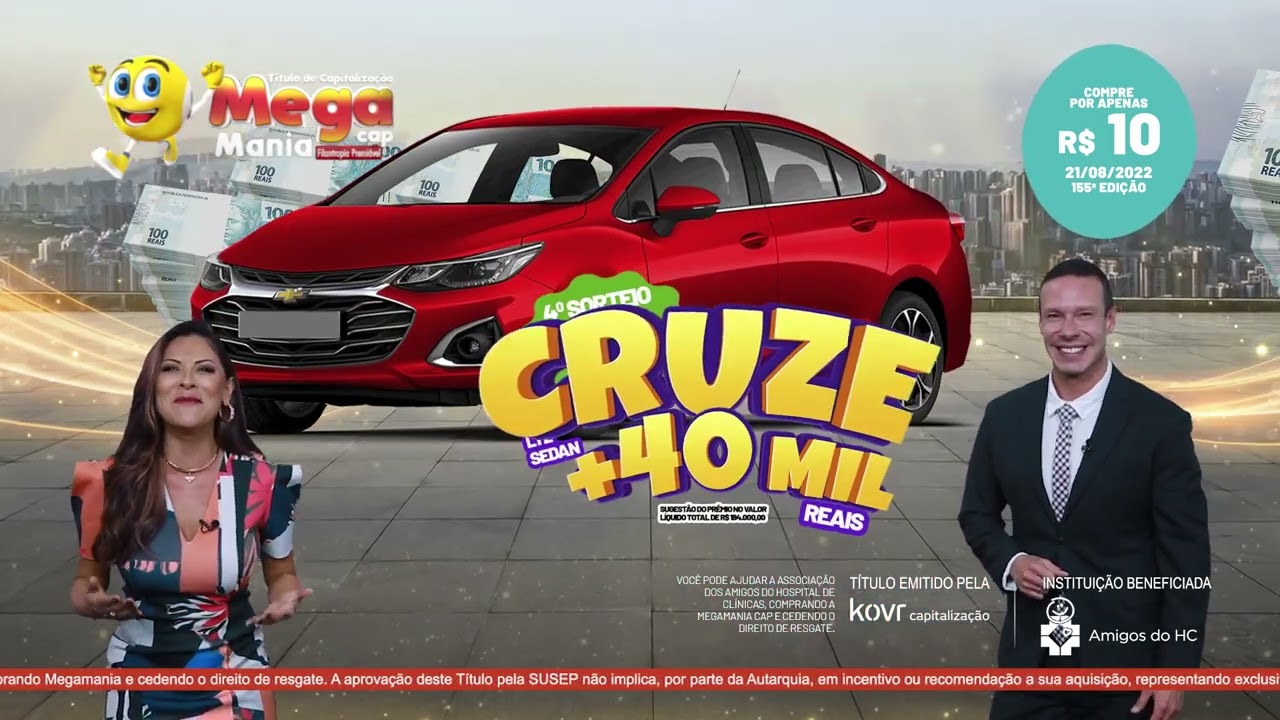 Megamania Cap :: 21/08/2022 :: Título de Capitalização :: Filantropia ...