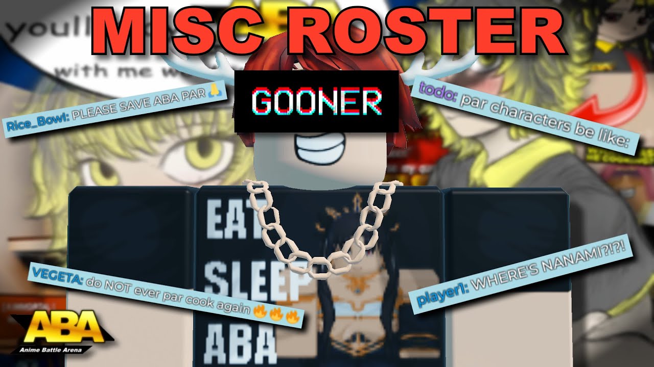 POV: You Main Par Characters In ABA | Misc Roster - YouTube