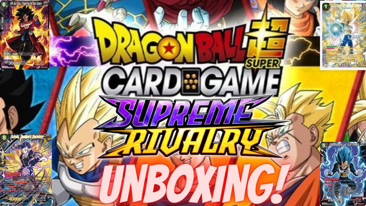 Supreme Rivalry Booster Box Opening | Dragon Ball Super Card Game - YouTube