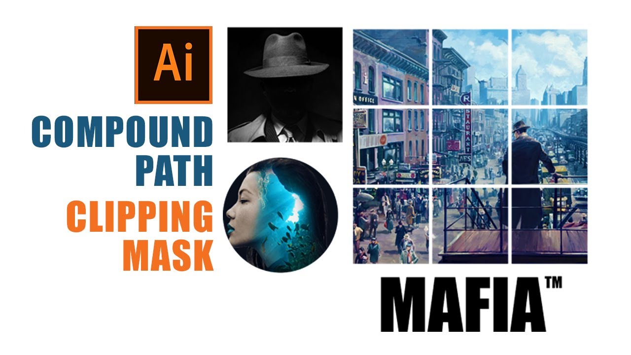 Compound Path And Clipping Mask In Adobe Illustrator YouTube compound-path-and-clipping-mask-in-adobe-illustrator-youtube