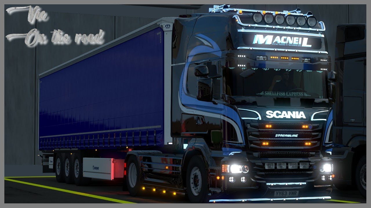 🚚 ETS2 🚚 [ Scania R 520 V8 "Shellfish Express" ] - YouTube