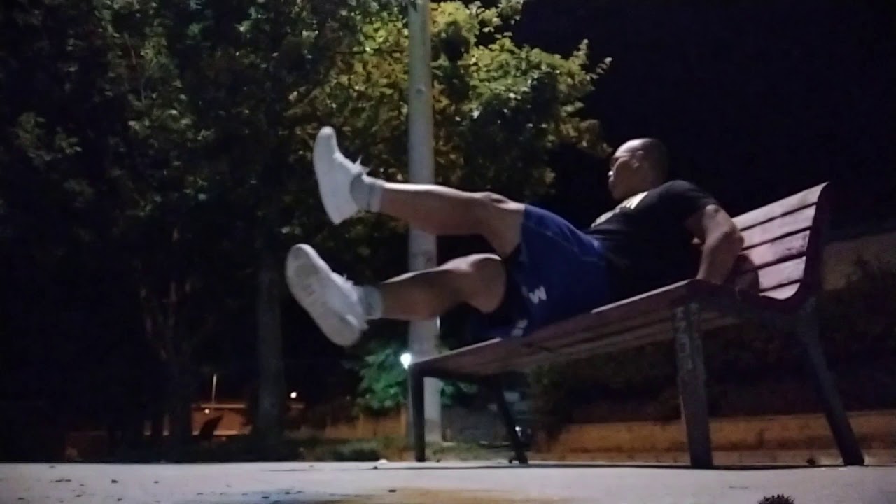 Abdominales en banco. - YouTube