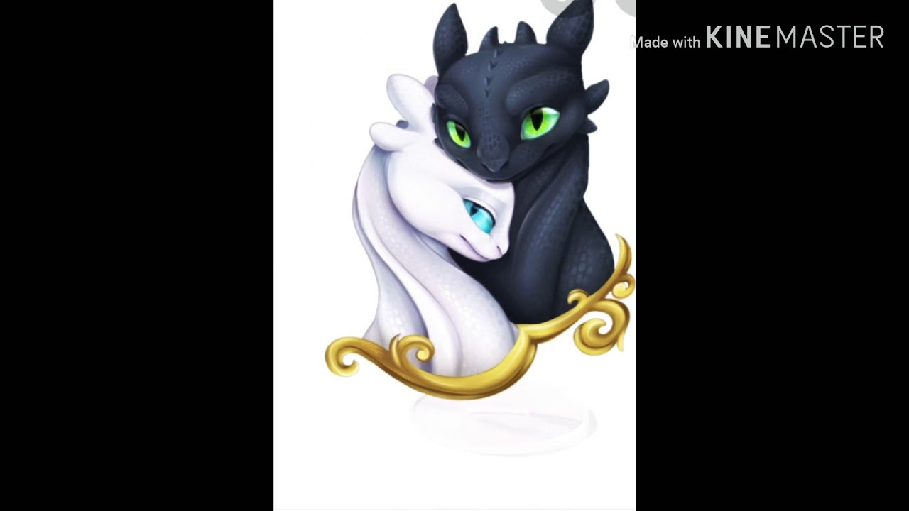 Toothless x light fury (heart attack) - YouTube