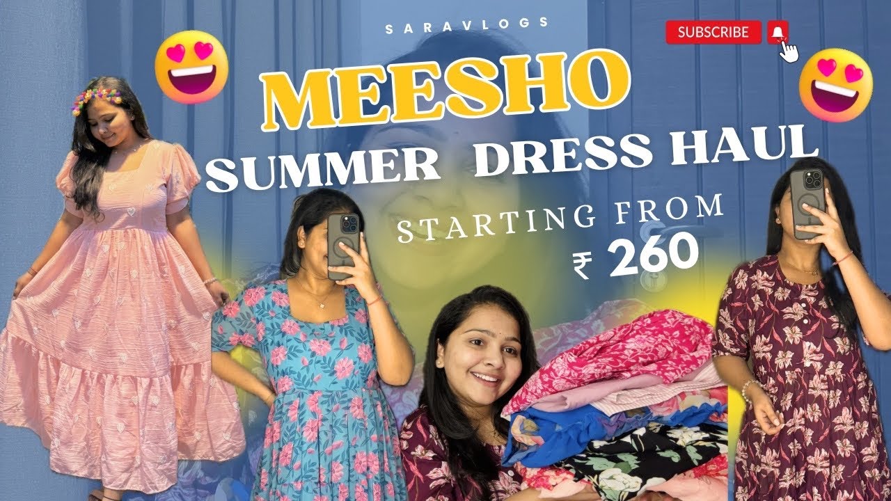 MEESHO DRESSES HAUL | SUMMER BEST COLLECTION | UNDER BUDGET don’t miss ...