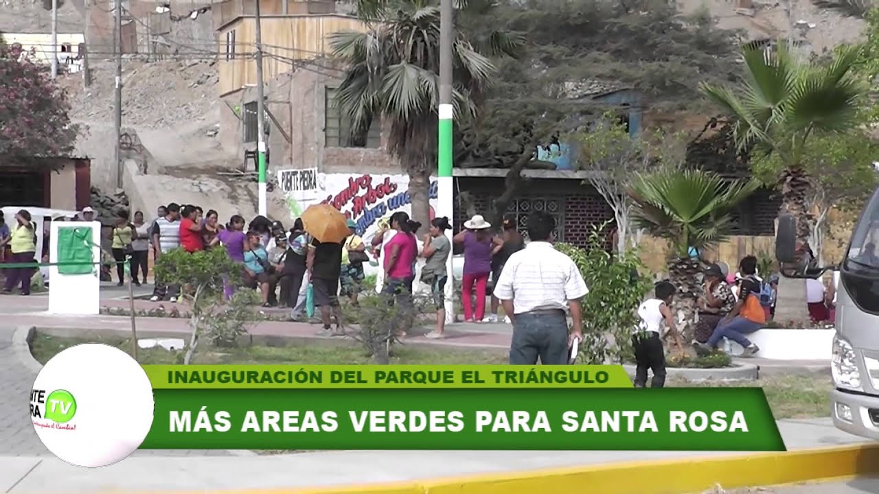 INAUGURACIÓN DEL PARQUE EL TRIÁNGULO EN SANTA ROSA - YouTube