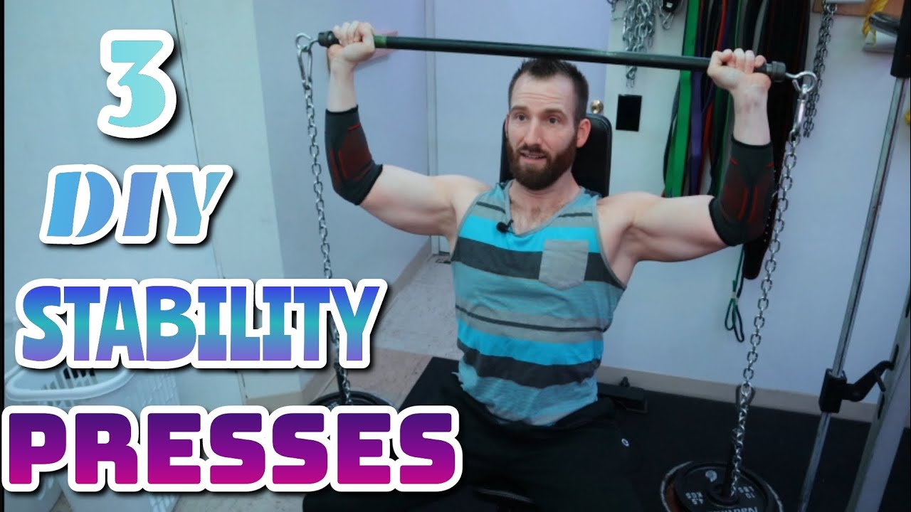 DIY STABILITY SHOULDER PRESS SETUPS - YouTube