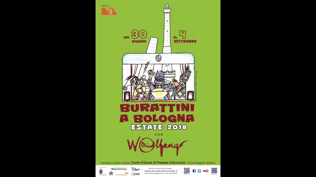 i burattini di Wolfango nel Cortile d'onore di Palazzo D'Accursio - YouTube