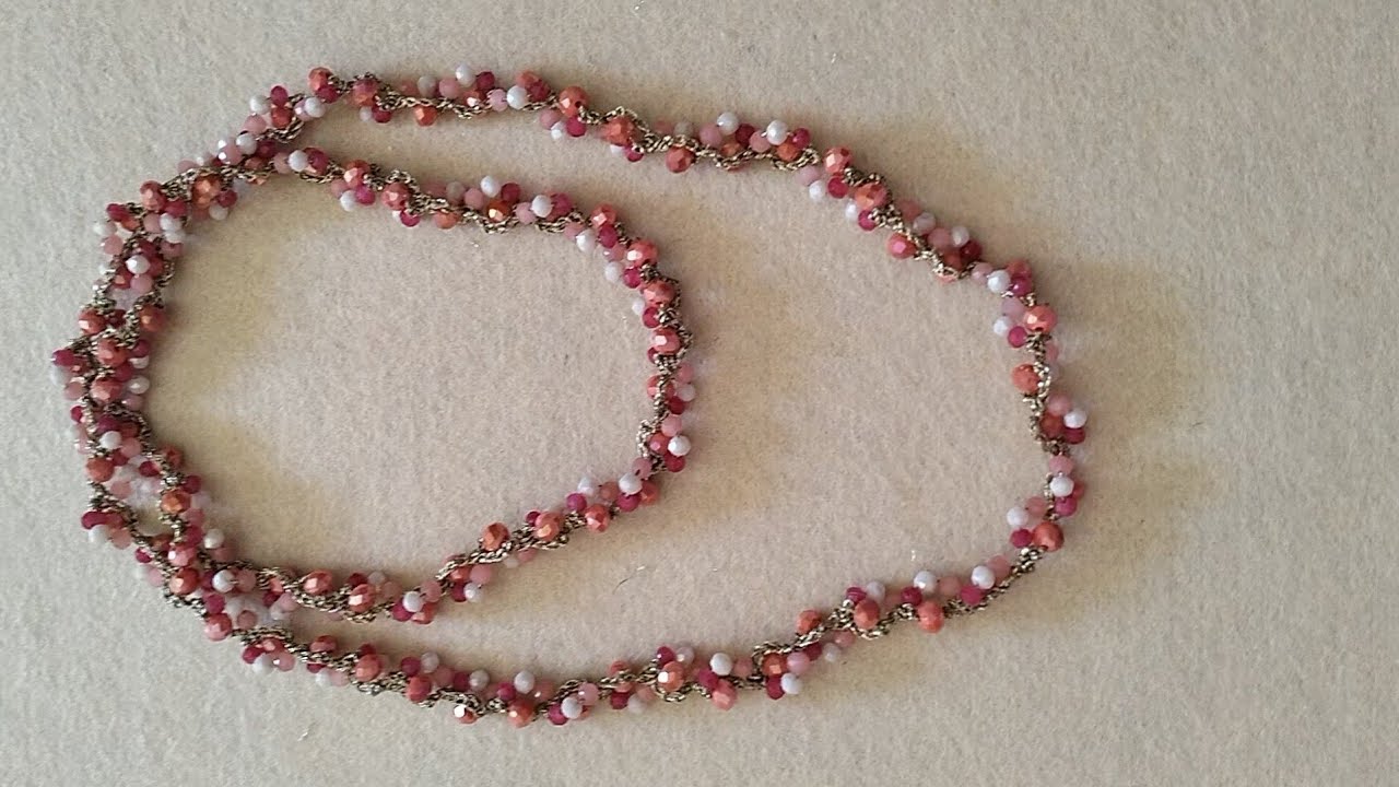 Tutorial Collana MELAGRANA a uncinetto. - YouTube