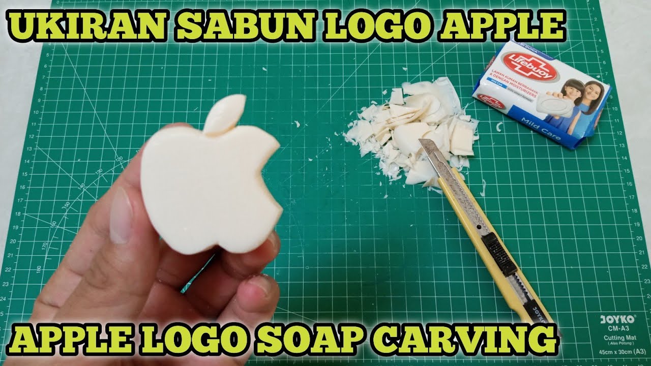 UKIRAN SABUN | Cara Membuat Logo Apple Dari Sabun | Sangat Mudah ...