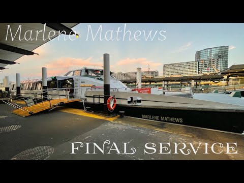MV Marlene Mathews - FINAL SERVICE - F3 to Sydney Olympic Park - YouTube