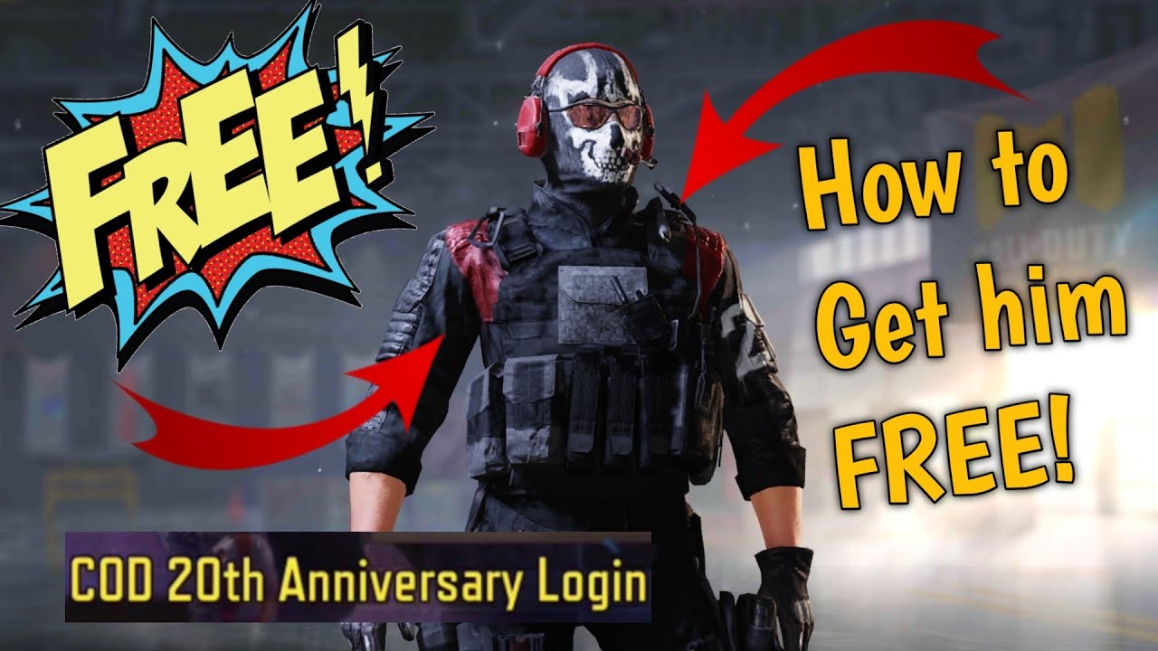 CODM FREE GHOST ANNO DOMINATE COD 2OTH ANNIVERSARY LOGIN EVENT GARENA ...