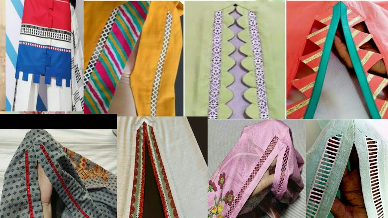 Designer slit chalk design with joint lace 💗/chalk and Daman design # ...