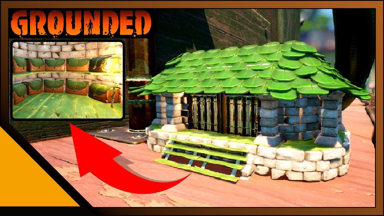 Grounded: Brick Storage Hut (Build Guide) - YouTube