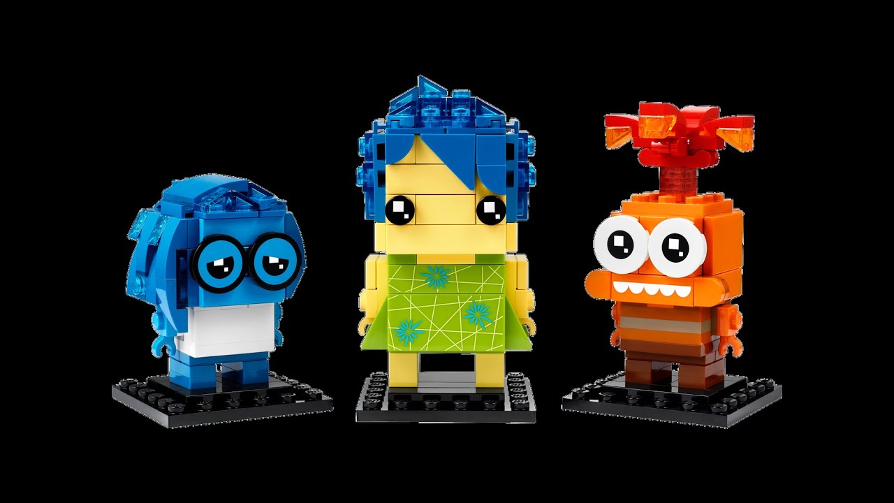 Joy, Anxiety and Sadness-lego brickheadz - YouTube