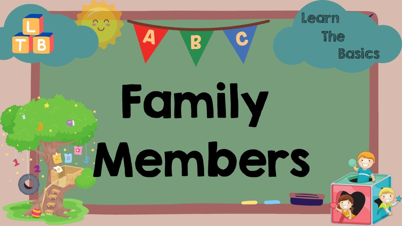 Family Members | Lesson for Preschool and Kindergarten | Learn The ...