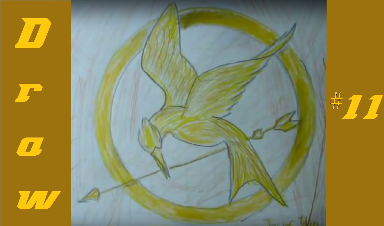 Drawing Hunger Games Logo Mockingjay - YouTube