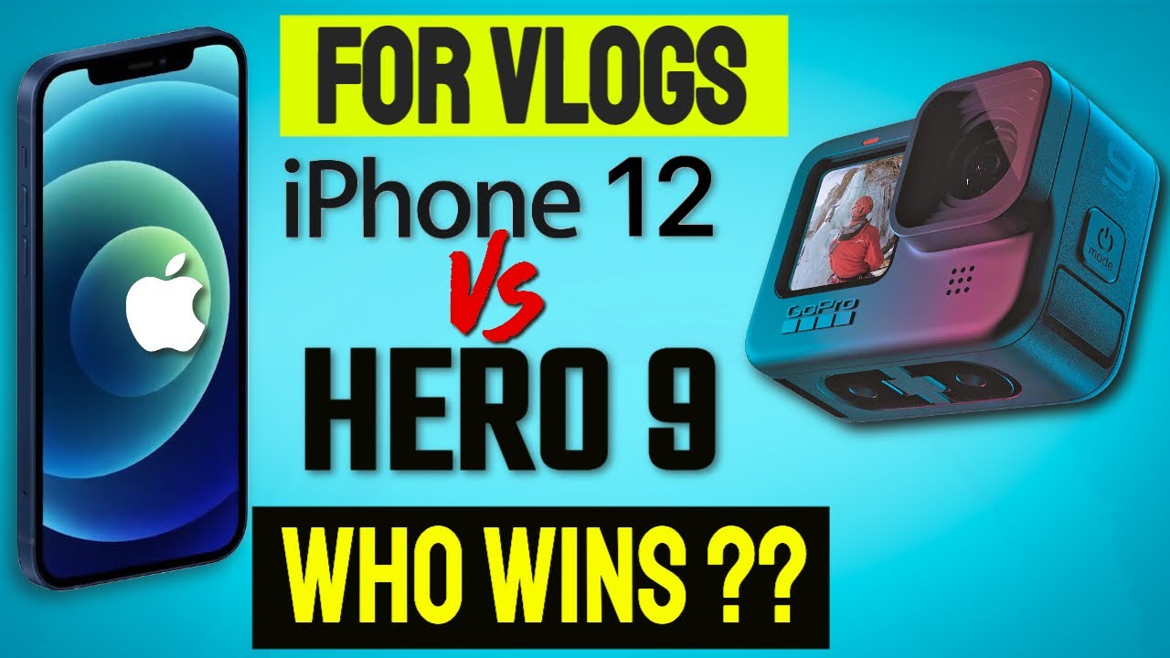 iPhone 12 v GoPro Hero 9 - STABILISATION & VLOGGING Comparison! - YouTube