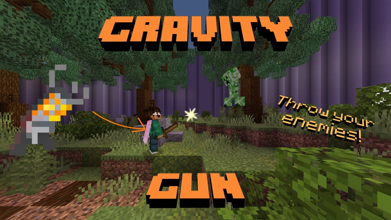 How to make a Gravity Gun MCBE! - YouTube