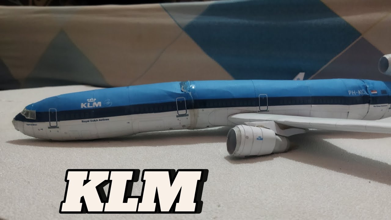 MD -11 KLM Papercraft - YouTube