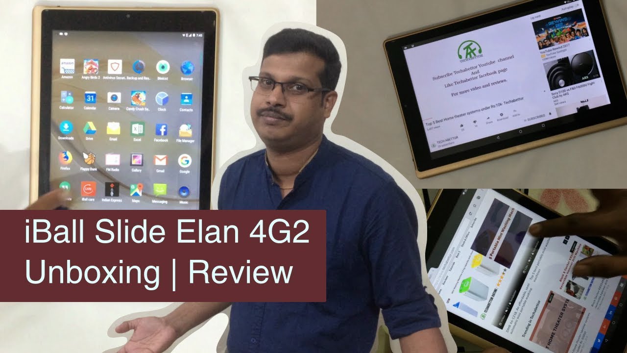 iBall Slide Elan 4G2 -Android tablet | Unboxing and Review - YouTube
