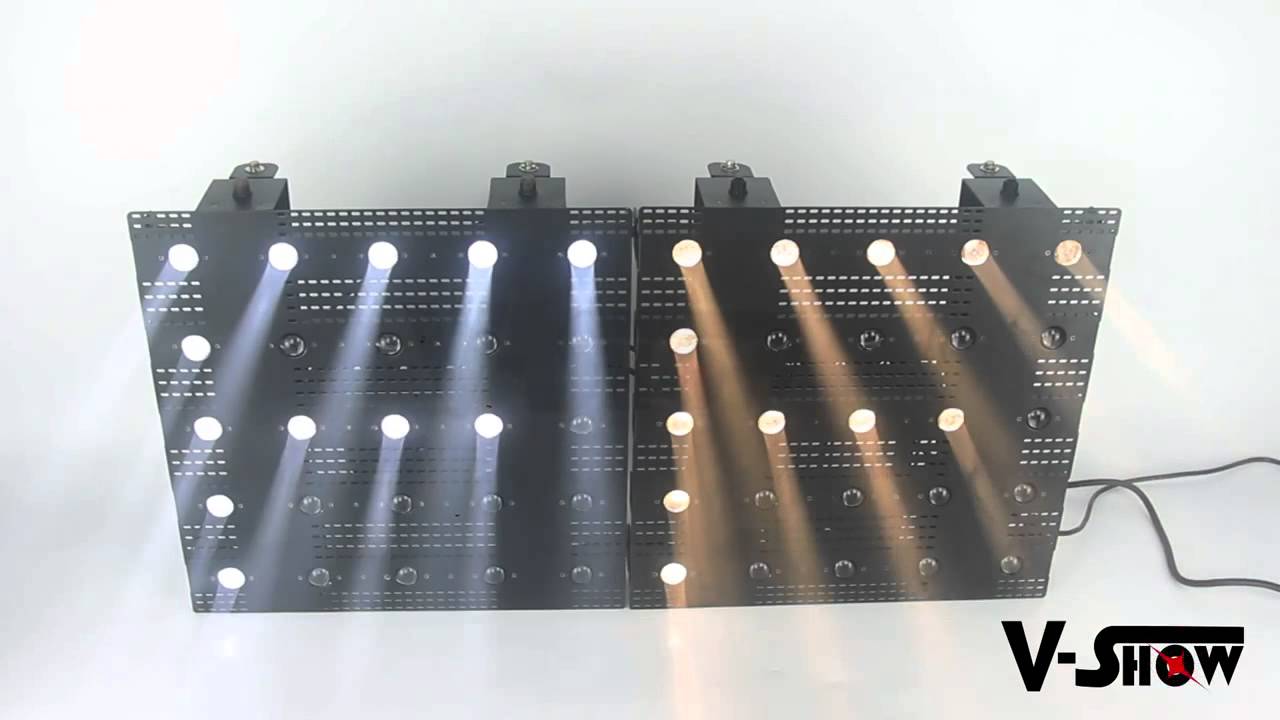 Matrix Beam LED 25x3W White /Warm White led matrix blinder light - YouTube
