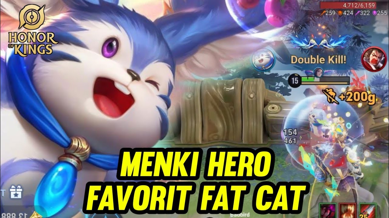 Honor Of Kings (Menki) Hero Favorit Fat Cat - YouTube