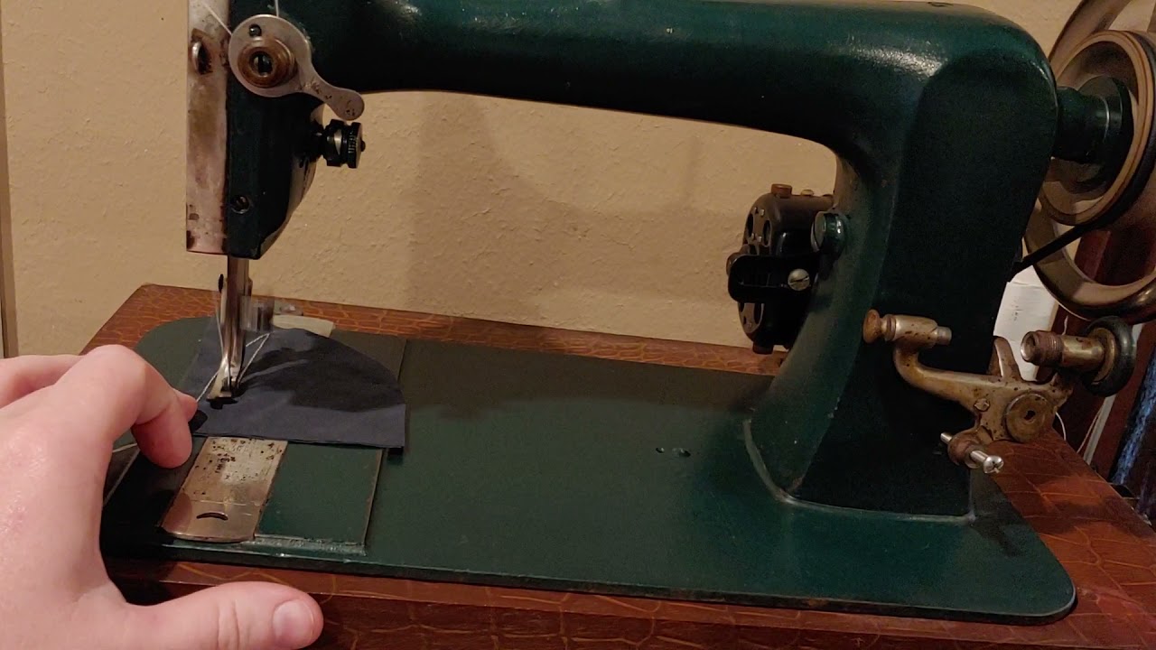 Electric Davis Vertical Feed Sewing Machine - YouTube