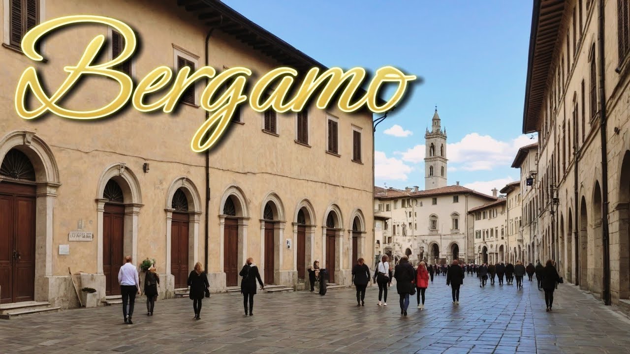 Bergamo Città Alta / Bergamo Old Town, Italy / Bergamo Altstadt ...