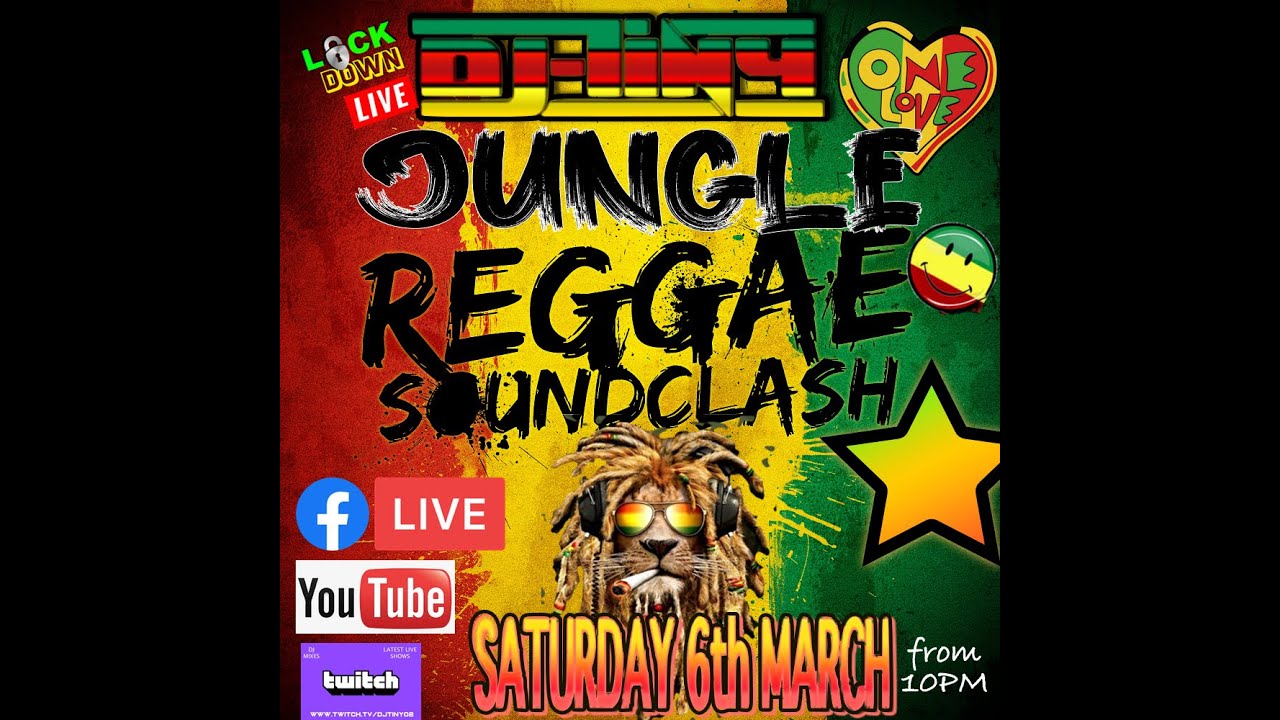 JUNGLE REGGAE SOUNDCLASH -DJ TINY (LIVE STREAM - YouTube