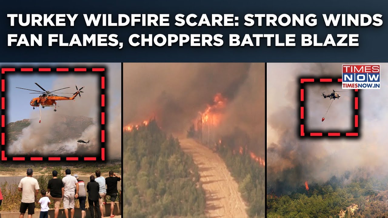 Turkey Wildfire Scare: Strong Winds Fan Flames| 50000 Evacuated ...