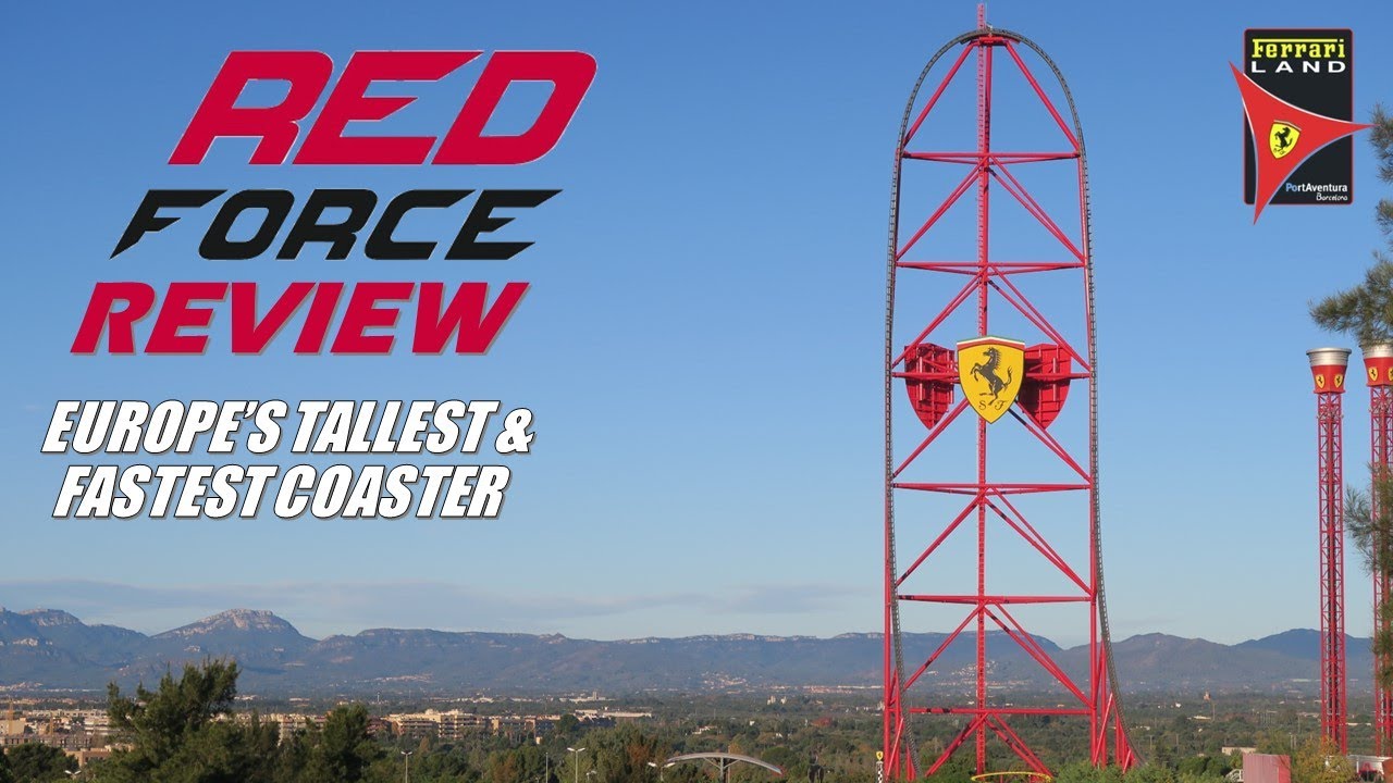 Red Force Review, Ferrari Land Intamin Accelerator | Europe's Tallest ...