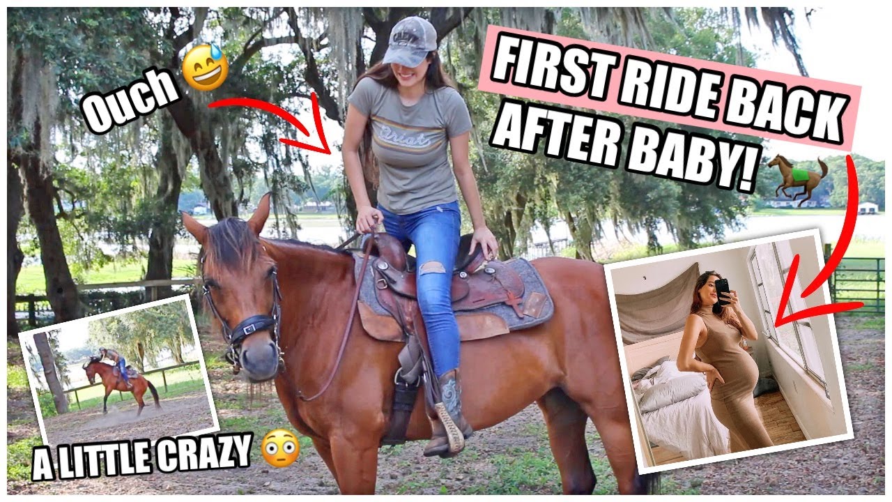 Riding My Horses FOR THE FIRST TIME After Having A BABY! *It's been ...