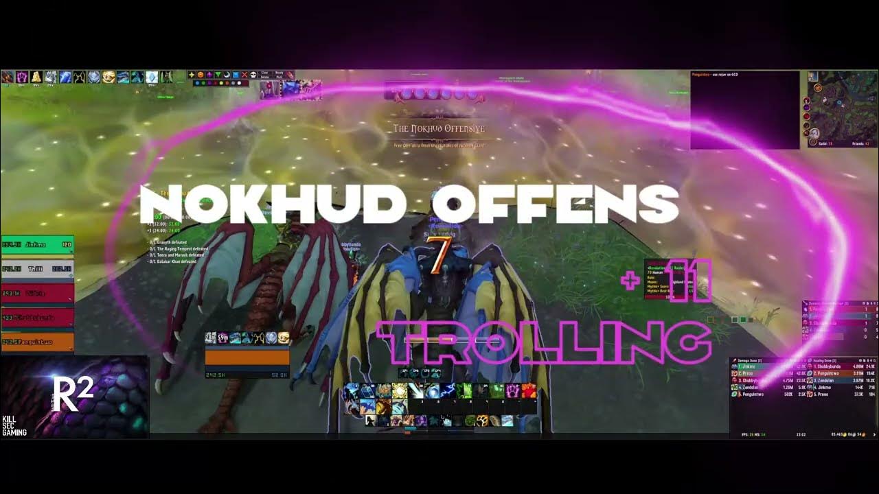 The Nokhud Offensive Mythic plus 11: Fortified Trolling. Balance Druid PoV - YouTube