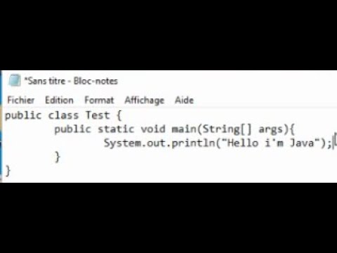 How To Write Java Program In Notepad - Youtube
