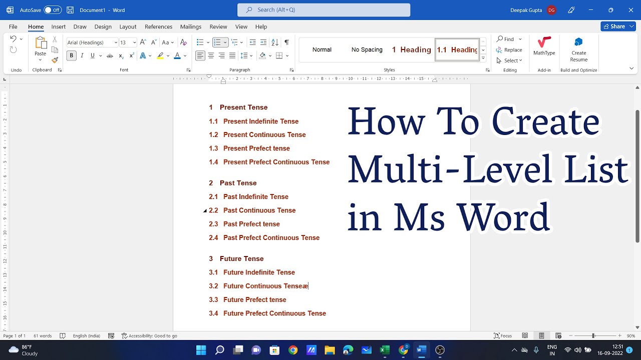 How To Create Multi Level List In Ms Word Multi Level List In how-to-create-multi-level-list-in-ms-word-multi-level-list-in