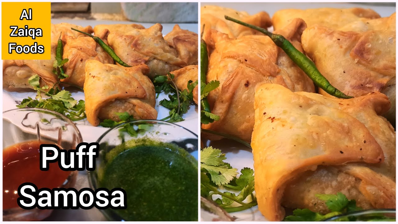 Puff Samosa Recipe | Crispy Samosa Bites - Perfect Tea Time Snacks😋👍 ...