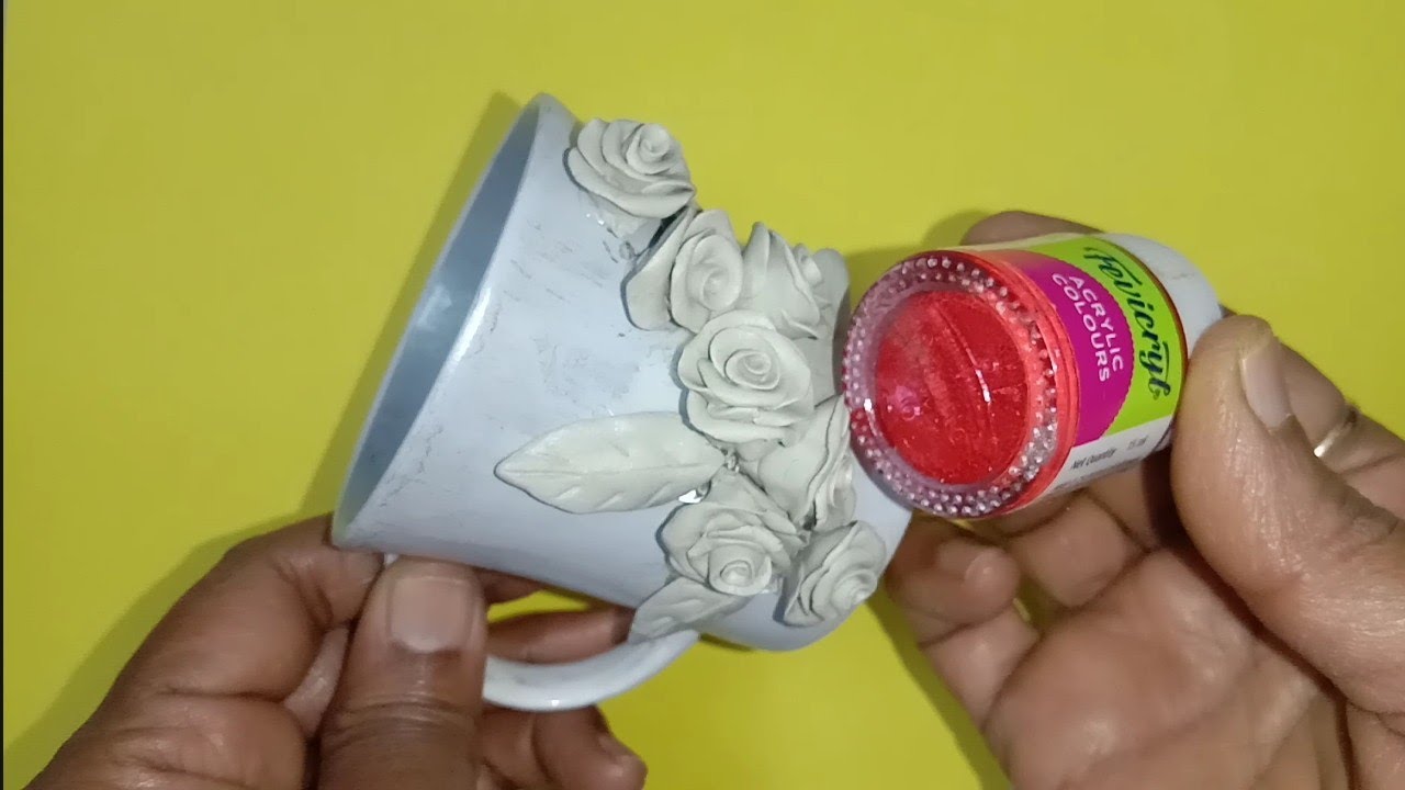 DIY broken cup craft / How to reuse broken cup / Broken cup best out of ...