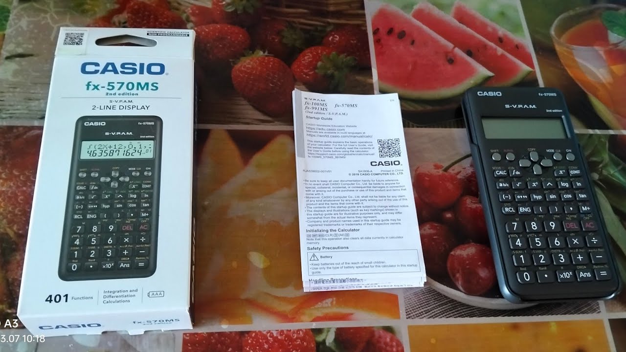 Casio fx-570MS Scientific calculator 2nd edition unboxing - YouTube