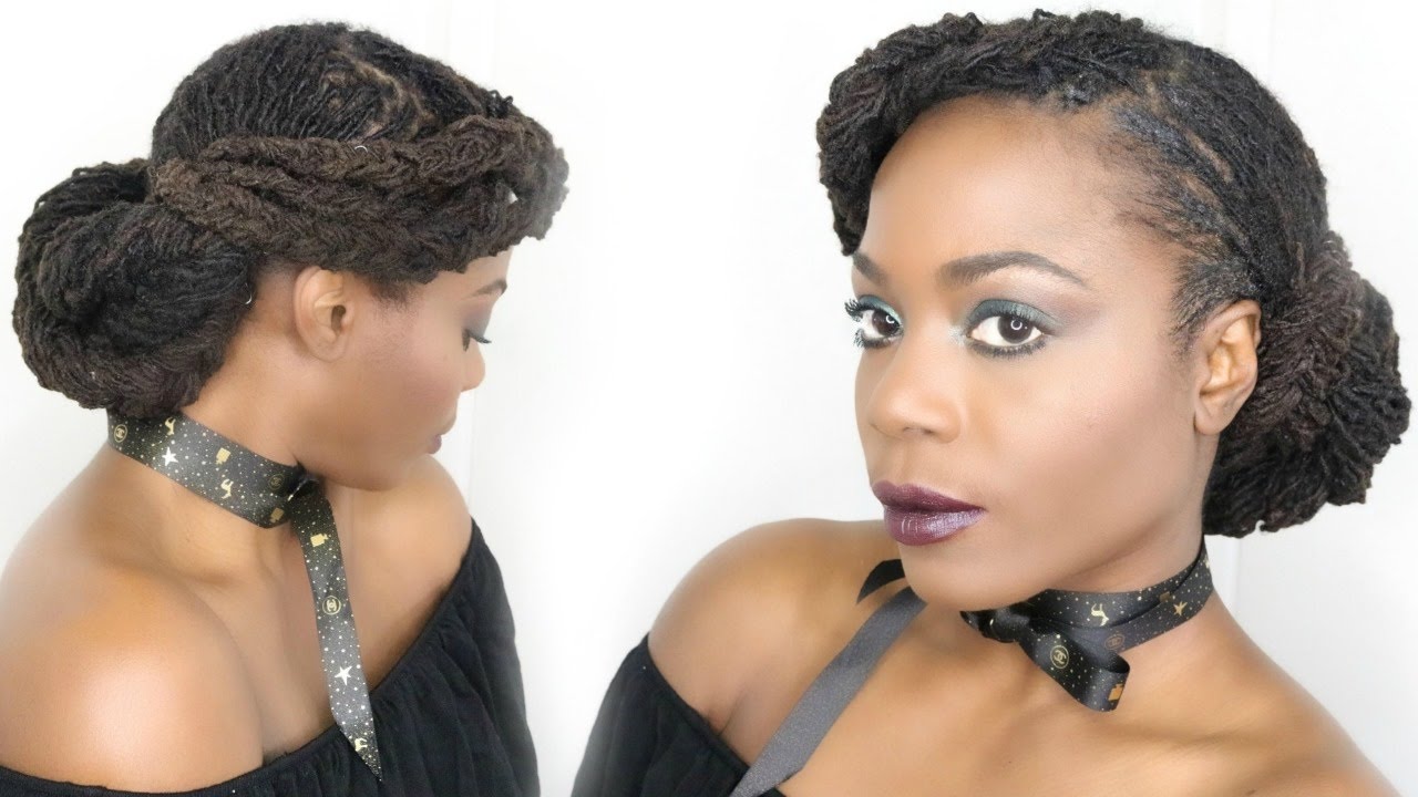 Christmas Party Plait Glam Loc Hairstyle Tutorial/Jungle Barbie - YouTube