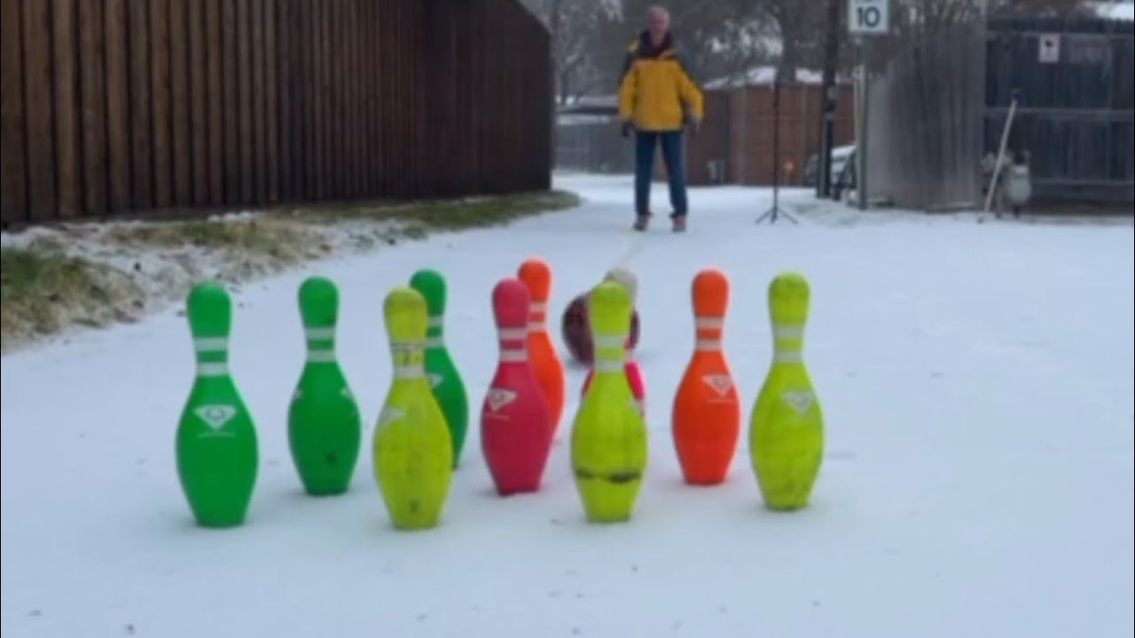 Snow Day Bowling ! 2023 Edition from the Garage Bowling Alley - YouTube