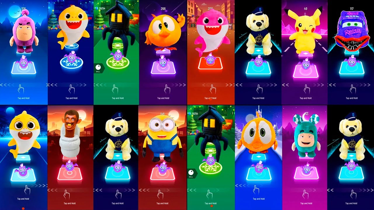 BABY SHARK vs COCOMELON vs PINKFONG vs Rainbow Friends & All Stars Mega ...