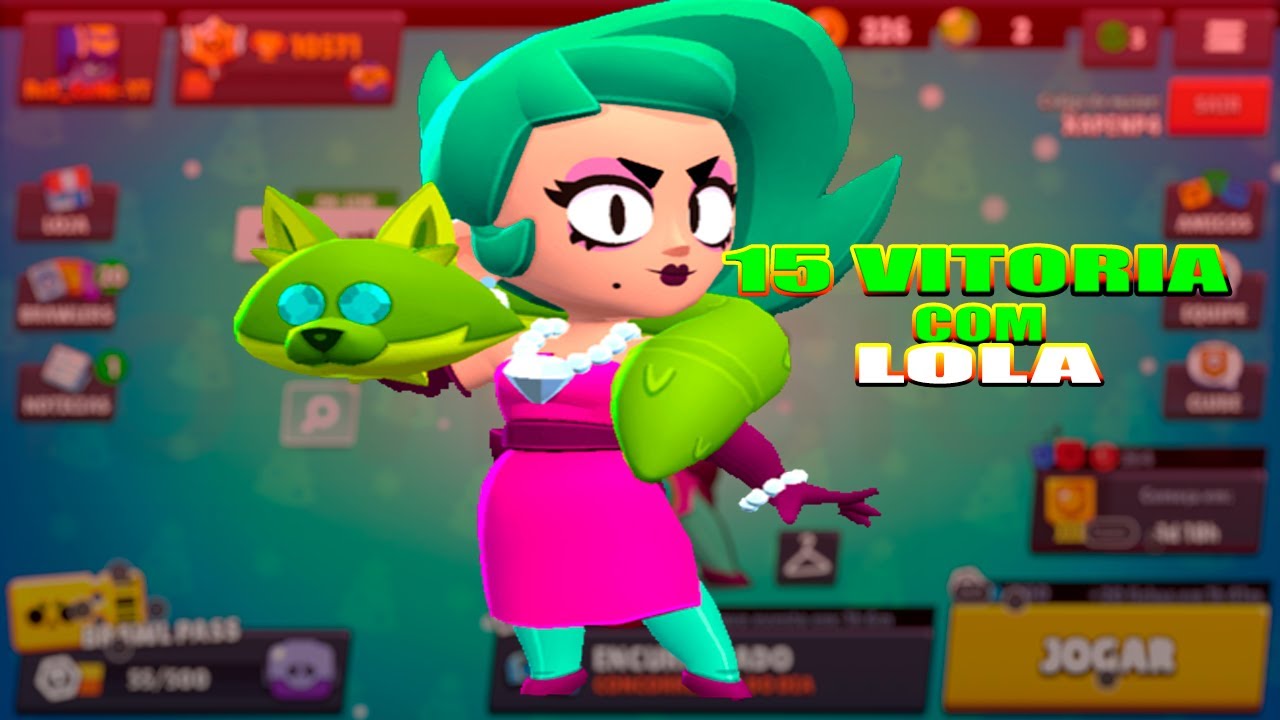 15 VICTORIA COM LOLA MITEI MUITO COM ESSA BRAWLER NO BRAWL STARS - YouTube