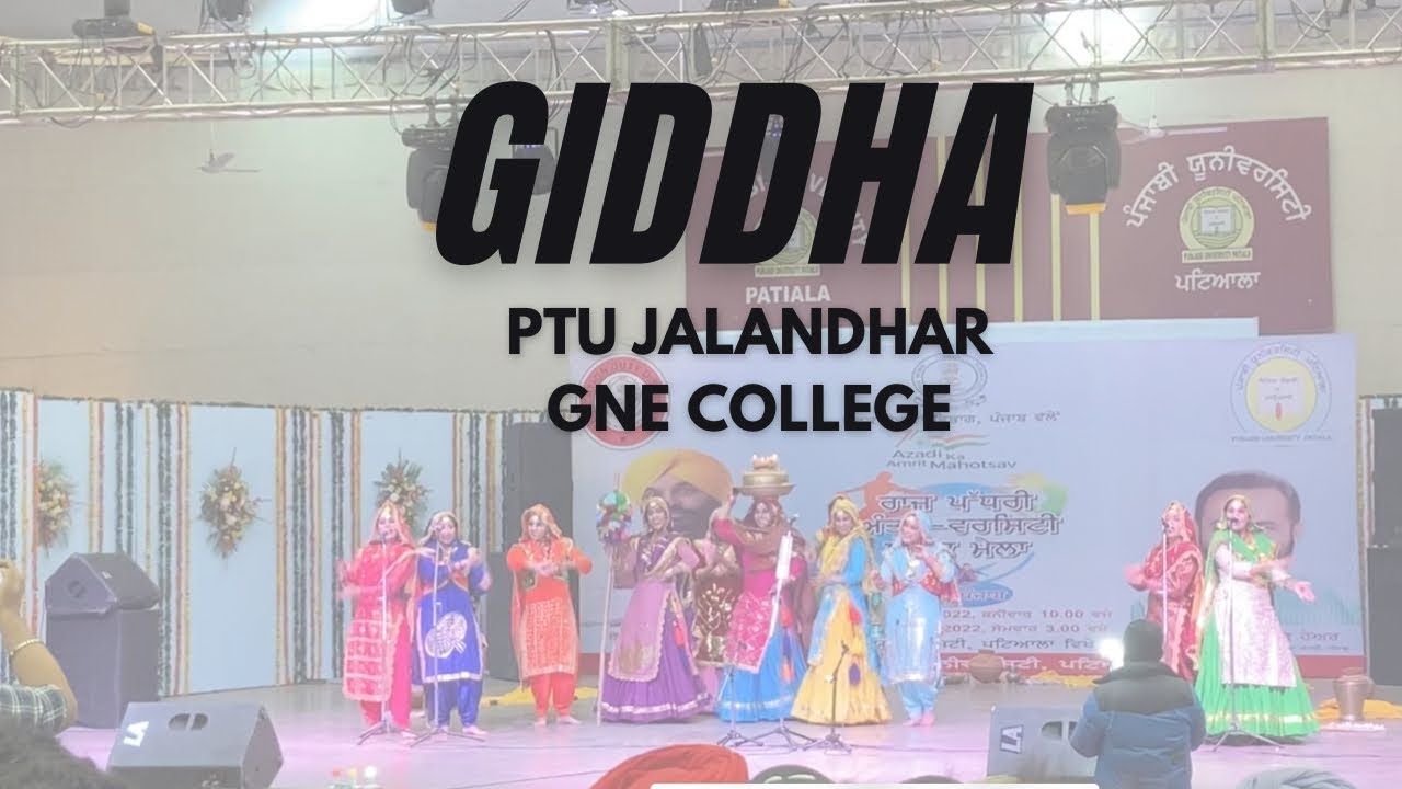 Gidha PTU jalandhar 💥// GNE college Ludhiana gidha // punjab state ...
